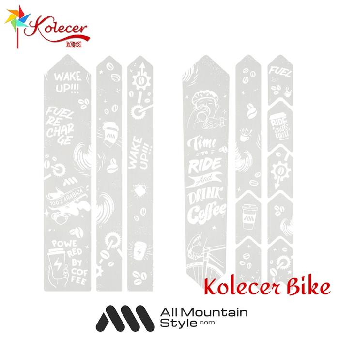 Jual AMS All Mountain Style Gravel Road Frame Guard Coffee White ...