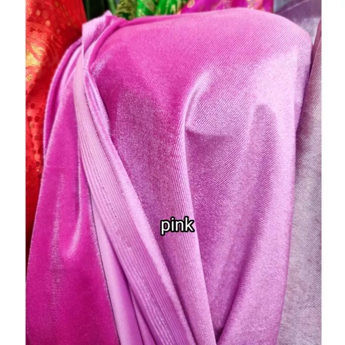Promo kain bludru polos/bahan bludru polos/bludru - pink - Jakarta ...