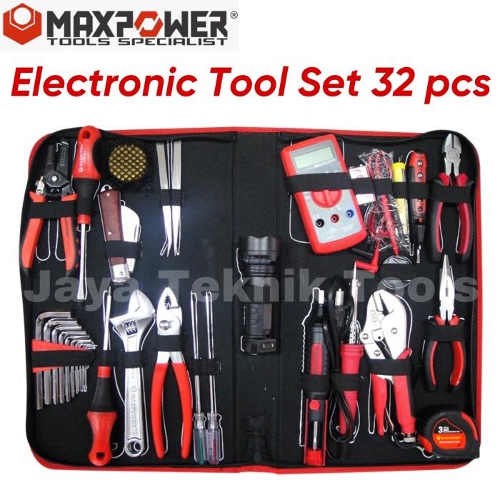 Jual Electronic Tool Set 32 pcs Maxpower Peralatan Elektronik Listrik Alat - Jakarta Barat ...