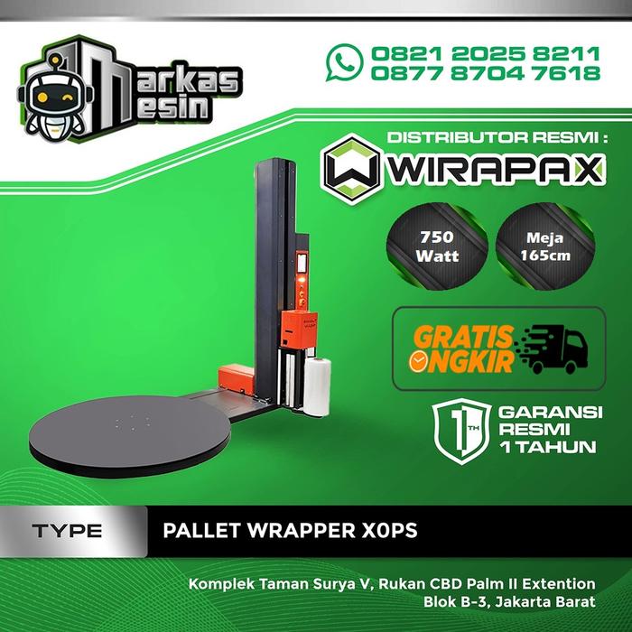 Jual Standard Pallet Wrapper XOPS WIRAPAX Mesin Wrapping Otomatis ...
