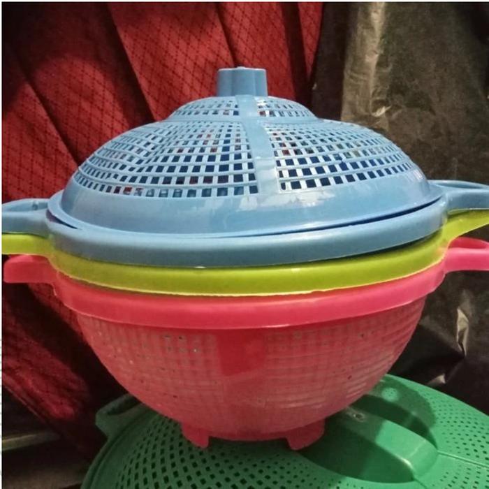 Jual Sangku Nasi +Tutup Plastik Tempat Makanan Bakul Wakul Boboko ...