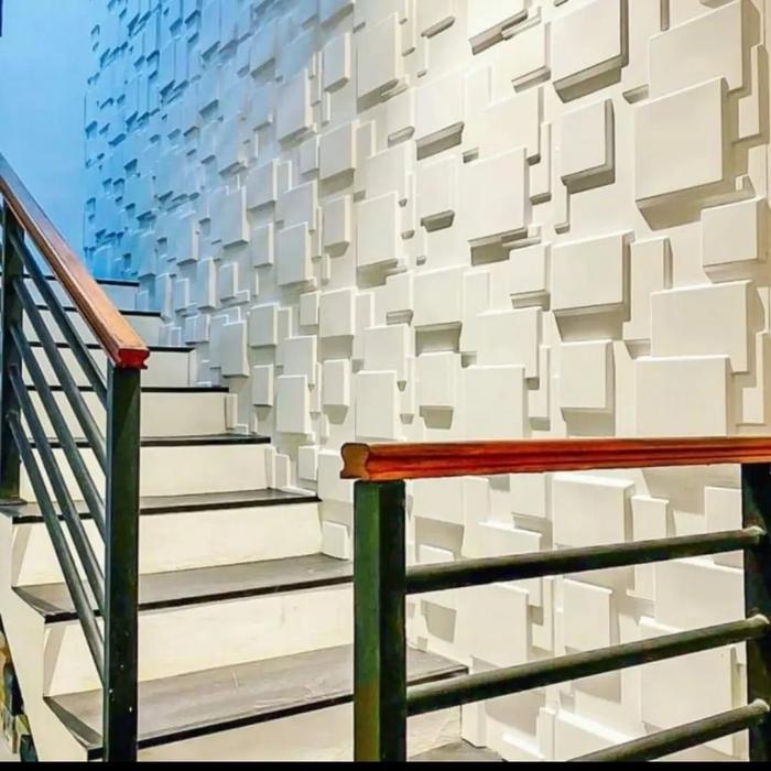 Jual wal panel beton 3D/roster tempel dinding/harga permeter - model D1 ...