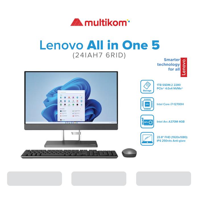 Promo PC AIO Lenovo 5 24IAH7 6RID i7-12700H 16GB 1TB SSD FHD W11 OHS ...