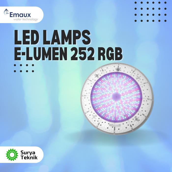 Jual LAMPU KOLAM RENANG LAMPU EMAUX LED E-LUMEN 252 RGB SERIES - Kab ...