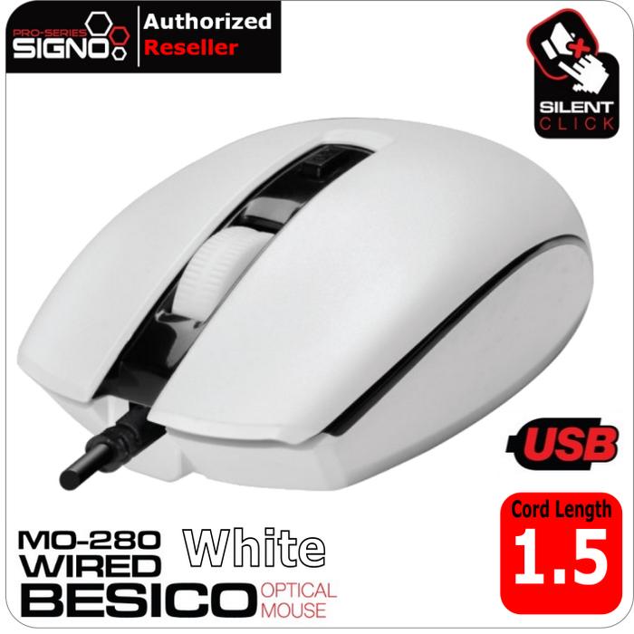 Jual SIGNO Optical Mouse Model MO-280 W (Optical Mouse) - Jakarta Pusat ...