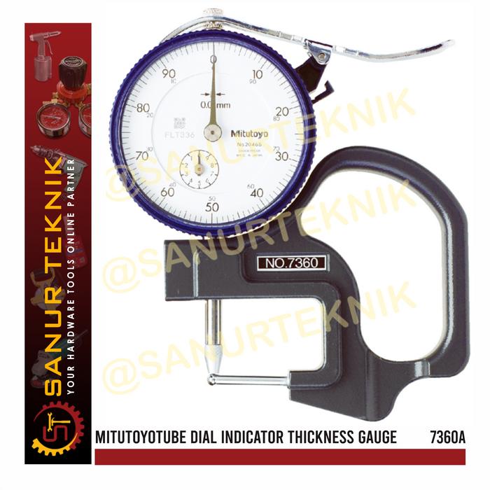 Jual MITUTOYO 7360A Dial Indicator Thickness Gauge Gage 0-10mm 0,01mm ...