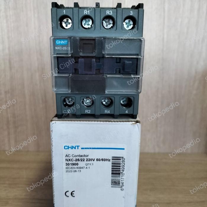 Jual Kontaktor Contactor Chint NC1-2508 4P 2NO 2NC 40A - Jakarta Pusat - Surya Cipta | Tokopedia
