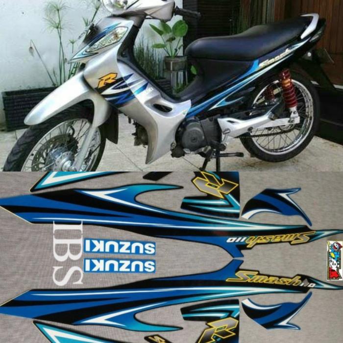 Jual STRIPING SMASH 110R BIRU 2008 STIKER LIS SUZUKI 110 R POLET - Kab ...