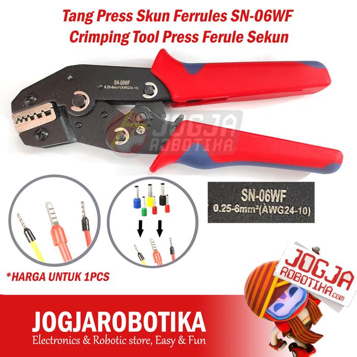 Jual Tang Press Skun Ferrules SN-06WF Crimping Tool Press Ferule Sekun ...