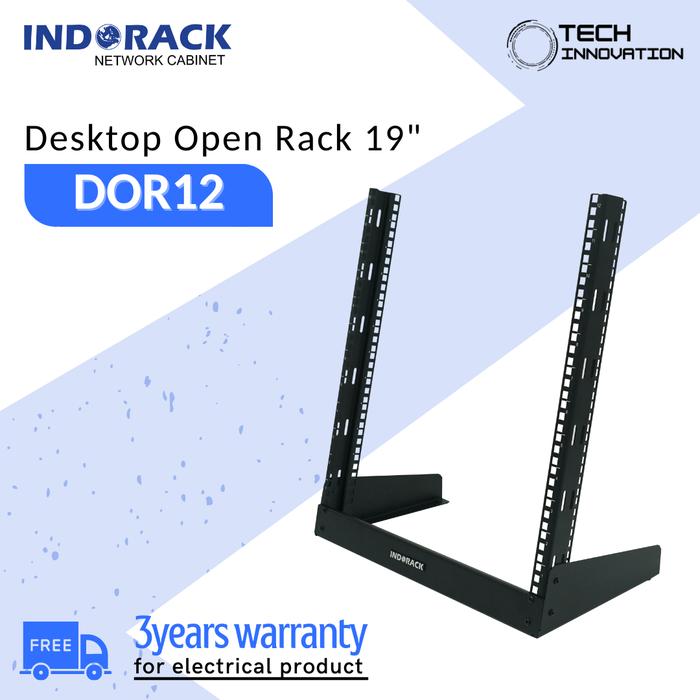 Jual INDORACK Desktop Open Rack 12U Depth 290mm Rak Server Audio DOR12 - Kota Bandung - Tech ...