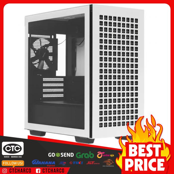 Promo Casing DEEPCOOL CH370 White - Micro ATX Tempered Glass Gaming ...