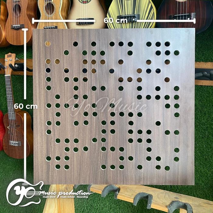 Jual HDF Perforated Panel 60x60 Lobang merata diameter 20 mm Finishing ...