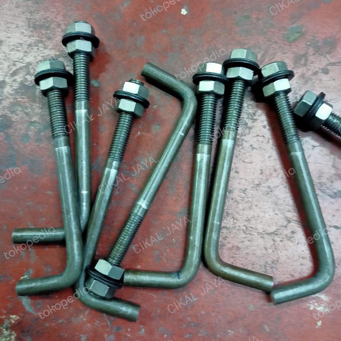 Jual angkur besi beton 19mm x 20cm + 2mur + 2ring - Jakarta Pusat ...