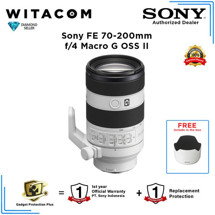 Promo Lensa Sony SEL70200G2 FE 70-200mm f/4 Macro G OSS II - Garansi Resmi Cicil 0% 3x - Jakarta ...