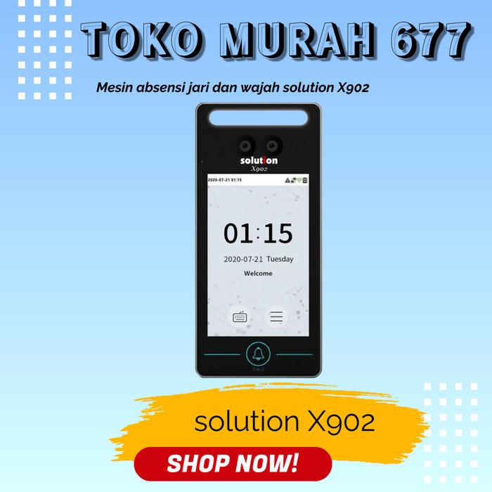 Jual Mesin Absensi Jari Dan Wajah Solution X902 - Jakarta Barat - toko ...