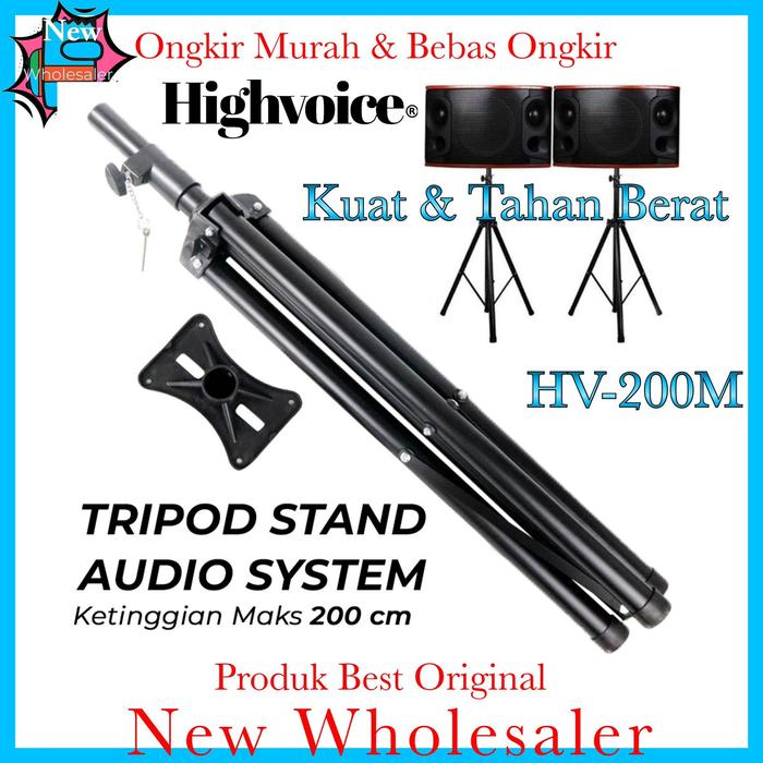 Jual Tripod Stand Audio System Speaker sound Hv Highvoice HV200 original - Jakarta Barat ...