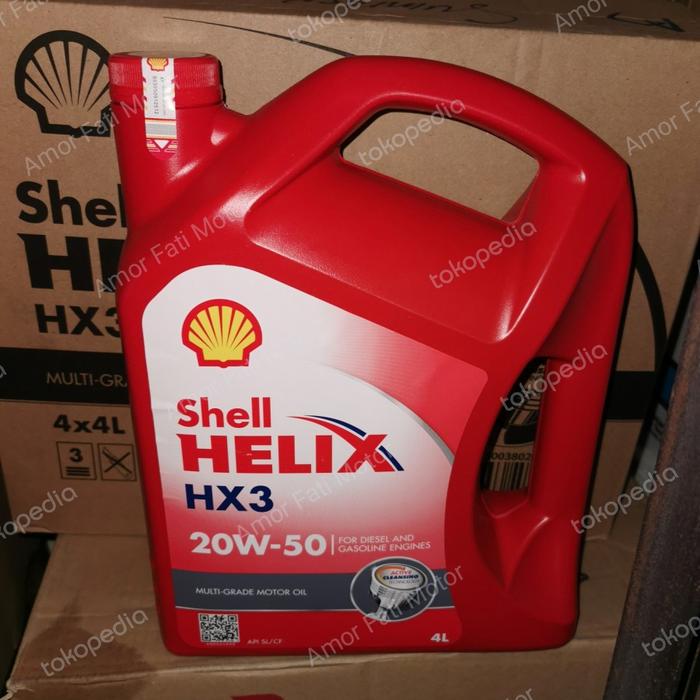 Jual Oli shell helix hx3 20w 50 galon 4 liter - Kab. Bekasi - Amor Fati ...