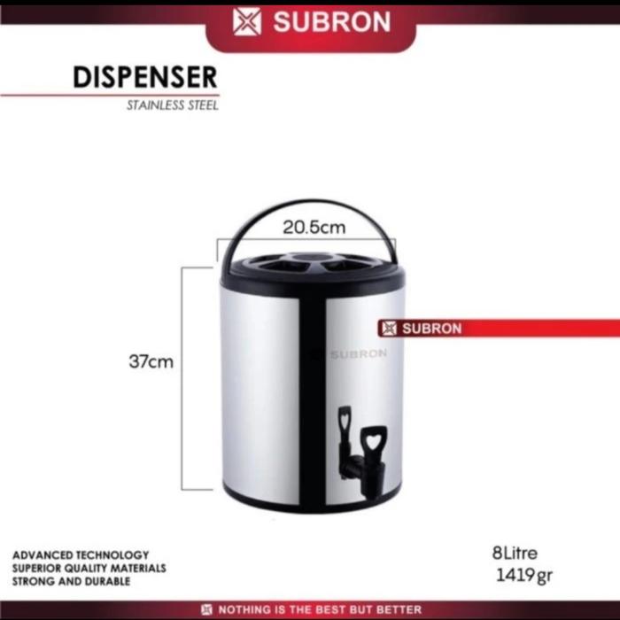 Jual Water Tank Jug Subron 8 10 12 Liter Hot & Cold Thermos Air Drink ...