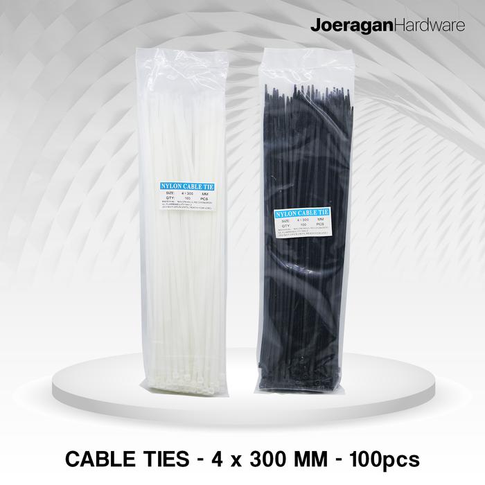 Jual Kabel Ties 10cm 15cm 20cm 25cm 30cm Nylon Cable Tie Insulock Tis Besar - 30cm, Putih - Kab ...