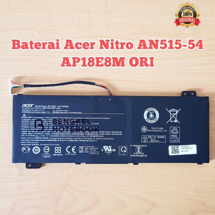 Promo Baterai Acer Nitro 5 AN515-54 AN515-43 AN515-44 AN517-51 AN715-51 ...