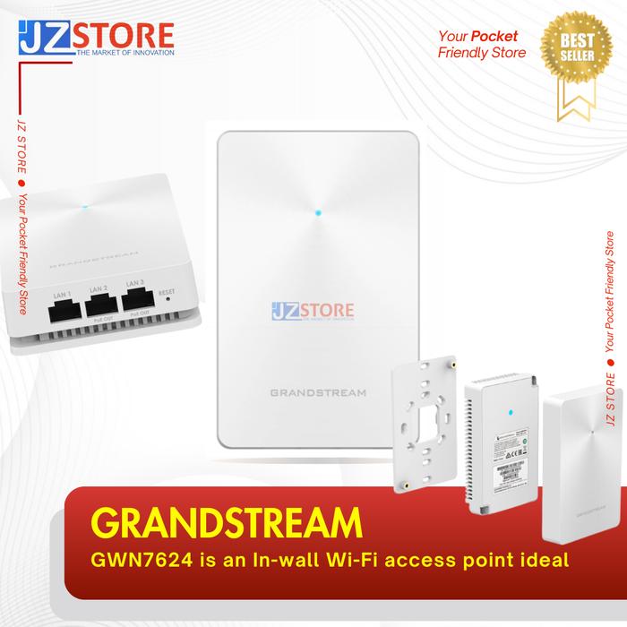 Jual GRANDSTREAM GWN7624 is an In-wall Wi-Fi access point ideal - Kota Medan - JZTECH.ID | Tokopedia