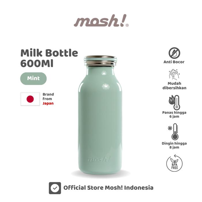 Promo NEW! Mosh Milk Bottle - Botol Minum Stainless Steel 600ml - Mint - Jakarta Timur - Mosh ...