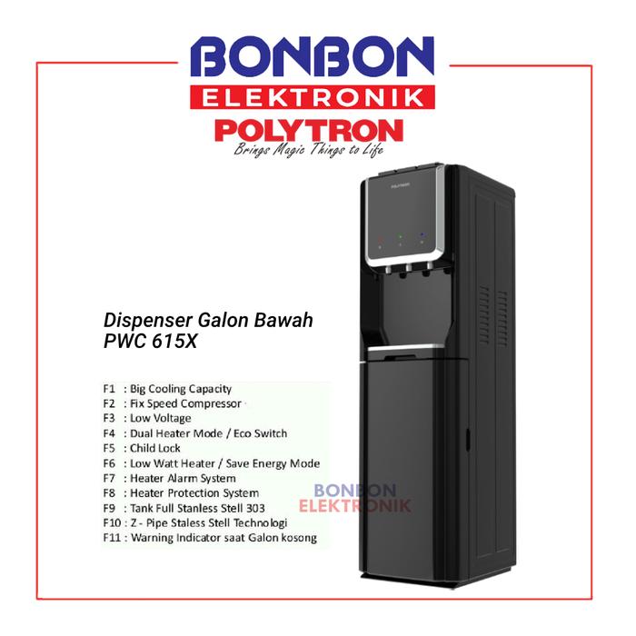 Promo [ GOSEND / GRAB ] Polytron Dispenser Galon Bawah PWC 615 X ...