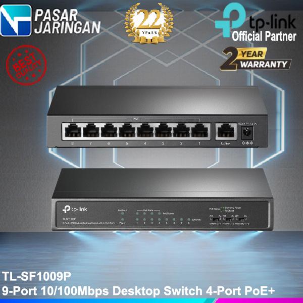 Jual TP-Link TL-SF1009P 9-Port 10/100Mbps Desktop Switch with 8-Port PoE+ - Jakarta Pusat ...