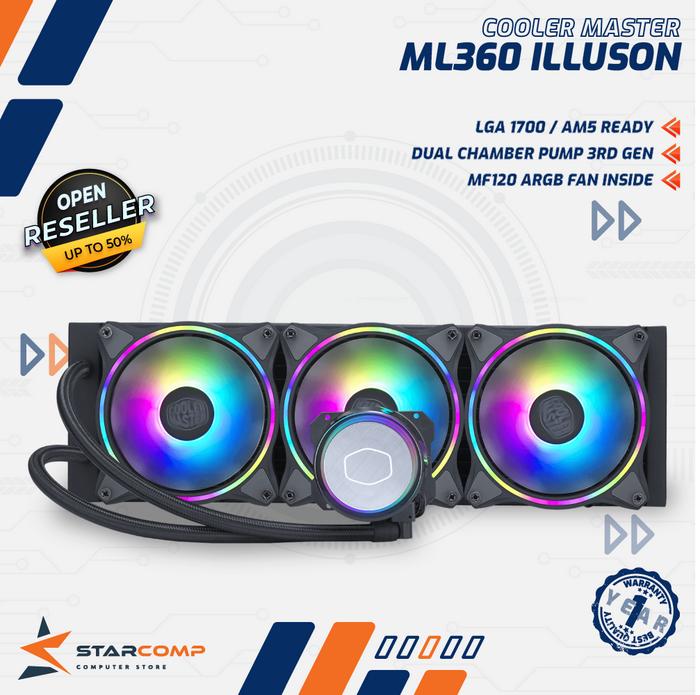 Promo Cooler Master MasterLiquid ML360 ILLUSION ML 360 Liquid CPU ...