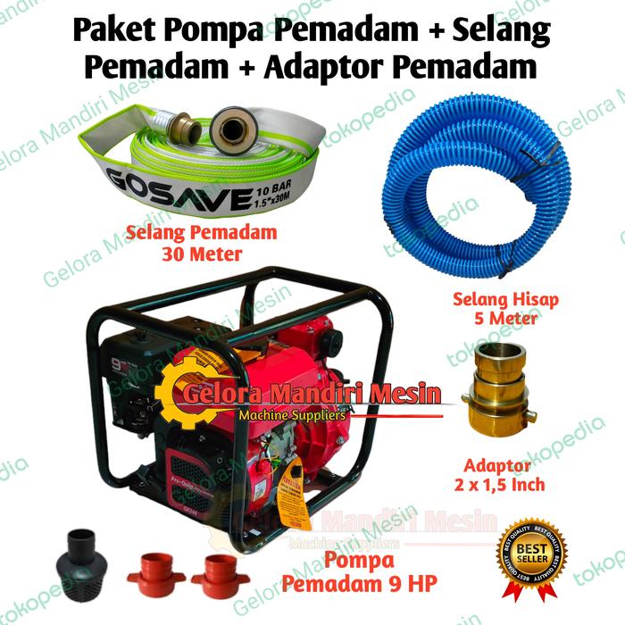Jual Paket Komplit Pompa Pemadam Selang Air dan Adaptor - Jakarta Barat ...