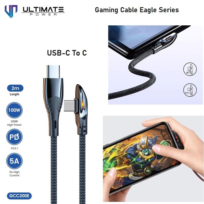 Promo Ultimate Data Cable Gaming USB-C to Type-C 2M 100W Super Fast ...