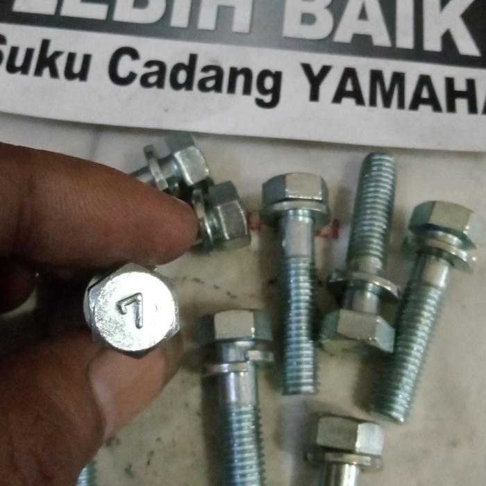 Jual baut baud bolt washer segitiga bawah yamaha DT100 DT original ...