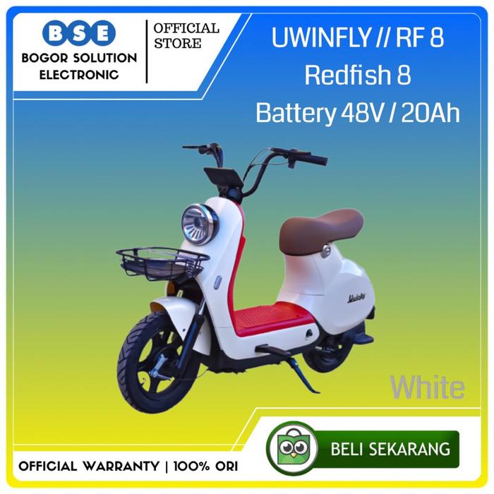 Promo Selis Uwinfly RF 8 U-Winfly RF8 Redfish 8 48V/20Ah - White [ RESMI ] Cicil 0% 3x - Kota ...