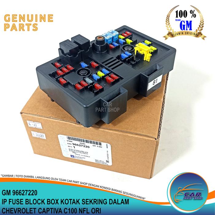 Jual Ip Fuse Block Box Kotak Sekring Dalam Chevrolet Captiva C100 NFL ...