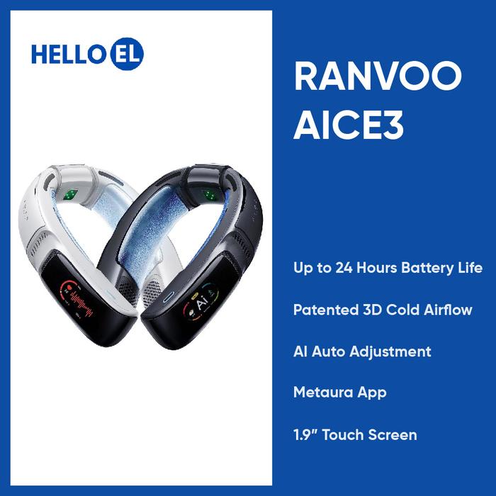 Jual RANVOO AICE3 AICE 3 Smart Neck Fan Air Conditioner - Putih - Kota Tangerang Selatan - Hello ...