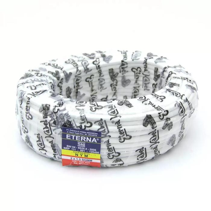 Jual Kabel Listrik ETERNA KAWAT Tembaga Murni (Per 1 meter) SNI ORIGINAL - 3x1.5mm - Kota ...