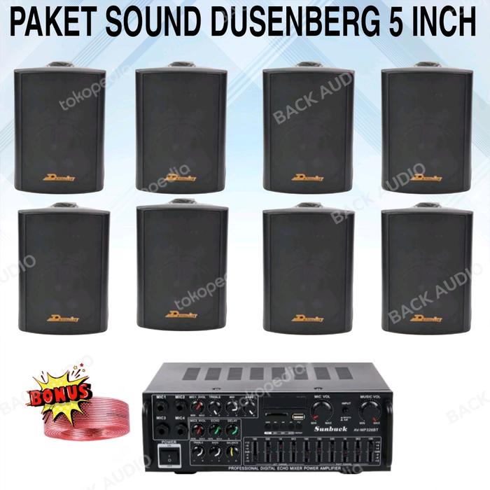 Jual PAKET SOUND SYSTEM CAFE DAN RESTORAN PAKET 8 SPEAKER DUSENBERG 5 ...
