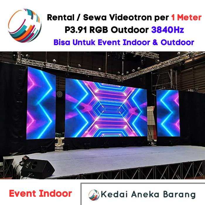 Jual Sewa Rental Videotron LED Screen P3.91 P3.9 P3 Indoor Outdoor ...