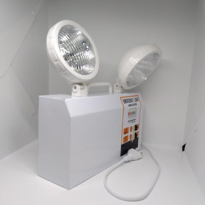 Jual lampu emergency led mata kucing 2 mata lampu darurat 2x3w 3 watt ...