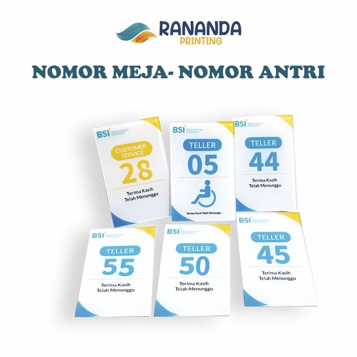 Jual NOMOR MEJA AKRILIK NOMOR MEJA CUSTOM PRINT UV - Kota Bandung ...