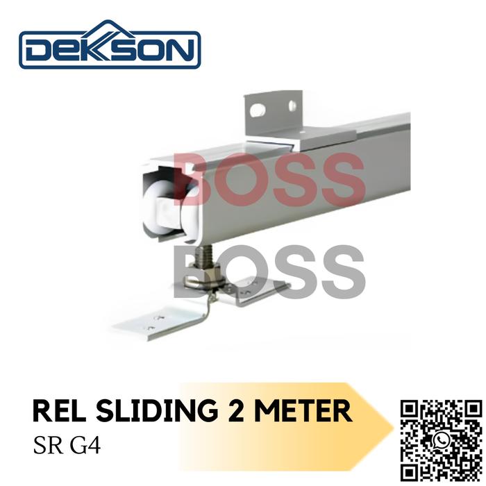 Jual REL SLIDING PINTU GESER DEKSON DEKKSON SR G4 2 METER ALUMUNIUM ...