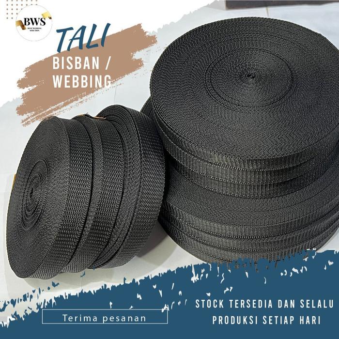 Jual Tali Webbing 2cm warna hitam tebal 2mm cocok untuk tali sandal - Kab. Tangerang - Best ...