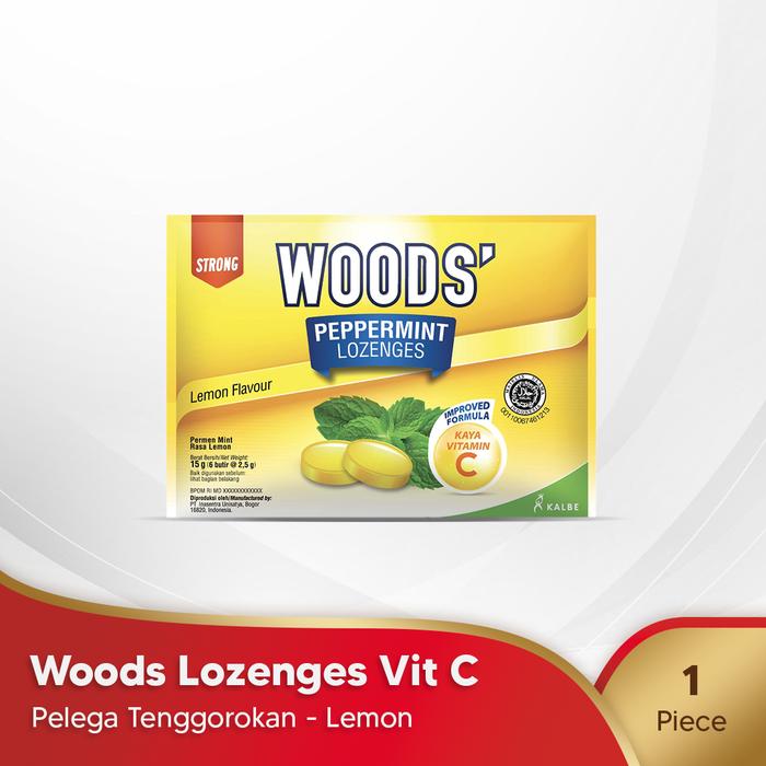 Promo Woods Lozenges Lemon Vitamin C - Pelega Tenggorokan - Jakarta ...