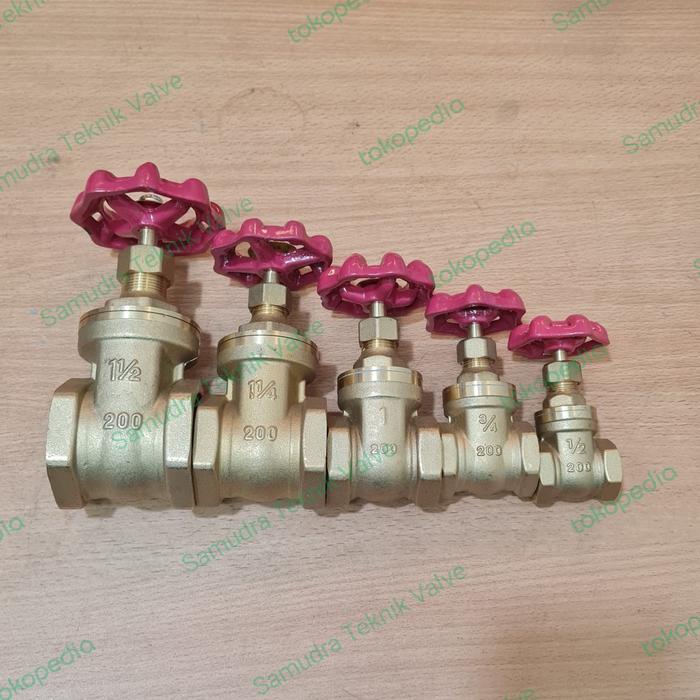 Jual GATE VALVE ONDA 2" INCH 200 WOG DRAT KUNINGAN ASLI - Jakarta Barat ...