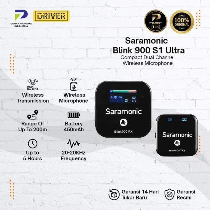 Promo Saramonic Blink 900 S1 Ultra Compact Dual Channel Wireless ...