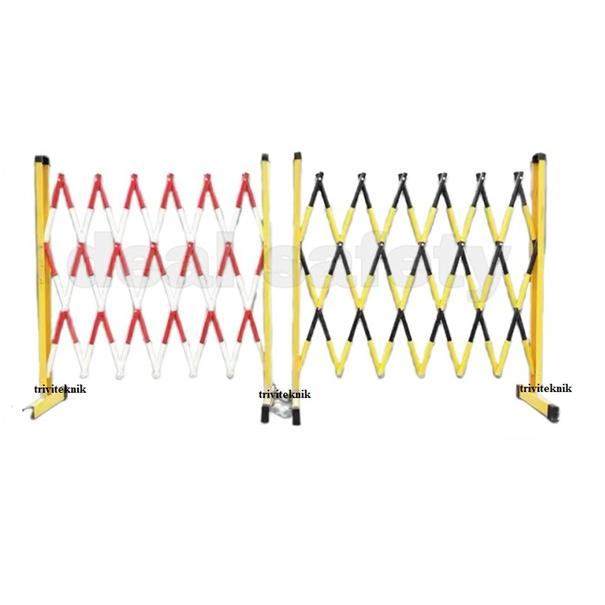 Jual safety expandable barrier board,palang pagar besi lipat Pembatas ...