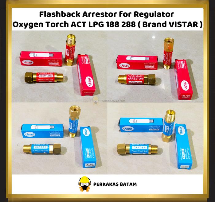 Jual Flashback Arrestor for Regulator Oxygen Torch ACT LPG 188 288 ...