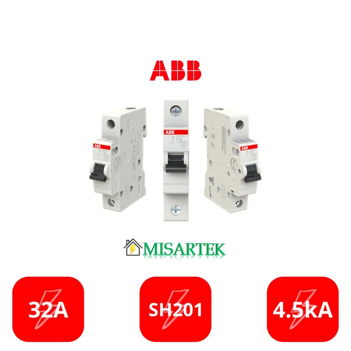 Jual ABB MCB 1Pole 4.5kA 32A SH 201 L-C32 2CDS241001R0324 | Baru & Original - Kota Jambi ...