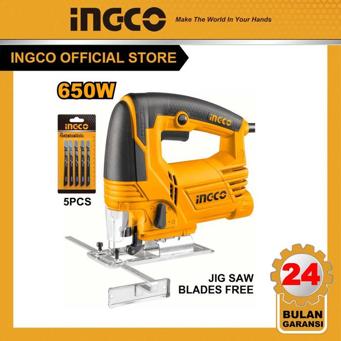 Promo Mesin Gergaji Tangan Jigsaw Kuning 650W INGCO JS6508 - 650W Cicil ...