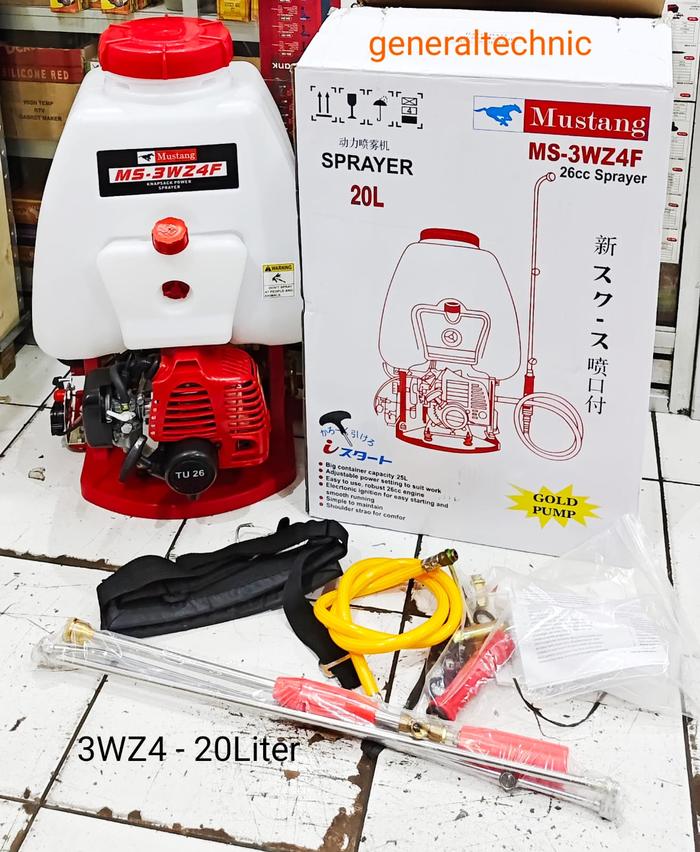 Jual Knapsack Sprayer Mustang MS-3WZ4F 20 Liter Mesin Semprot Kabut 3WZ-4 - Kota Surakarta ...